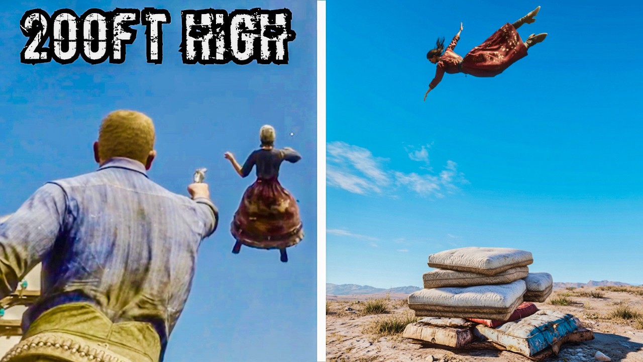 Dropping people from the sky. RDR2 MODS! - YouTube