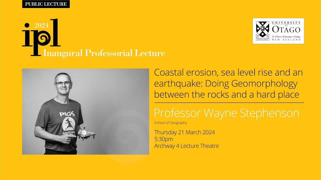 Inaugural Professorial Lecture - Professor Wayne Stephenson - YouTube