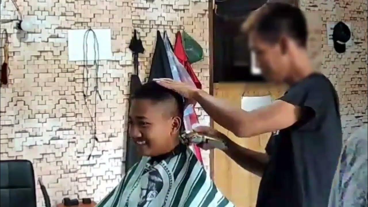 Tutorial potong rambut cepak | step by step - YouTube