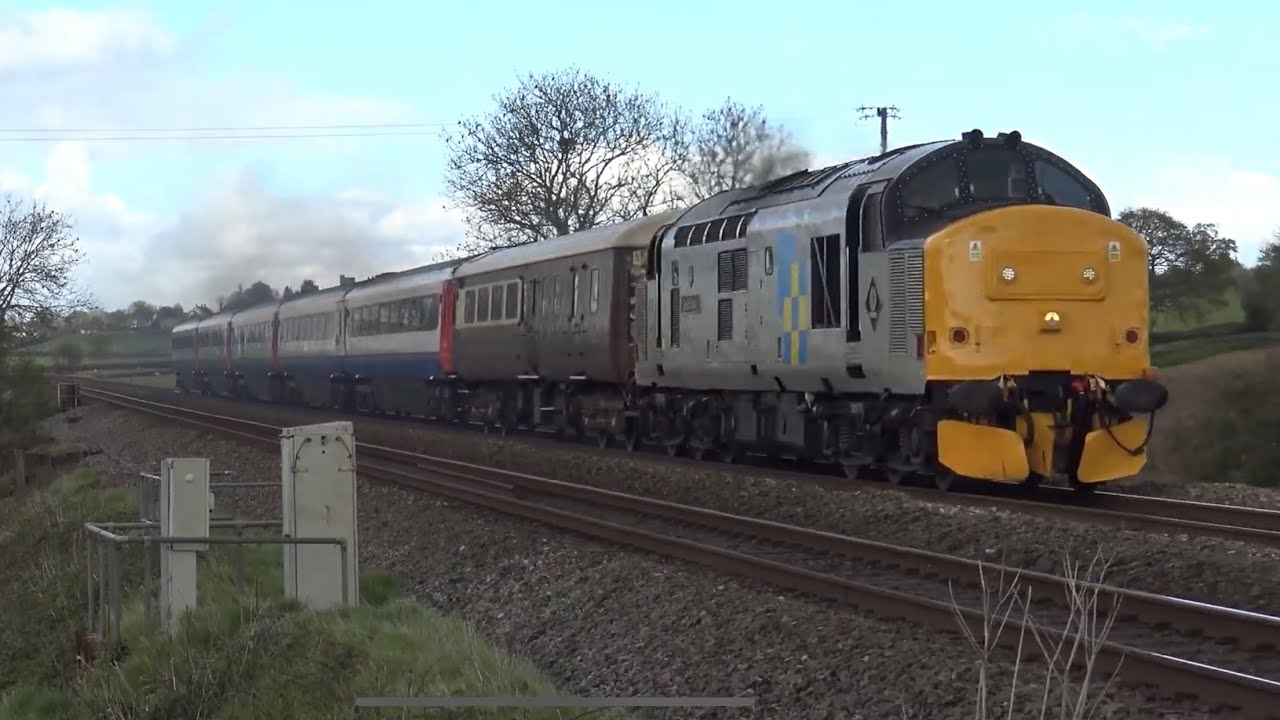 (4K) LSL Class 37688 (GreatRocks) Thrashes Into Devon with Ex EMT MK3 ...