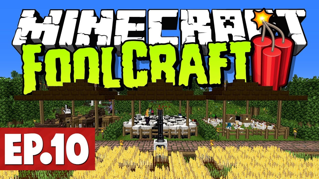 Minecraft FoolCraft 3 - Renting Our Plot! #10 [Modded Survival] - YouTube
