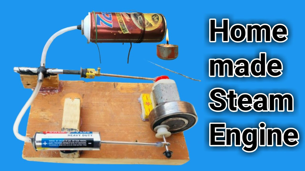how to make steam engine at home | homemade steam engine | engine kese ...
