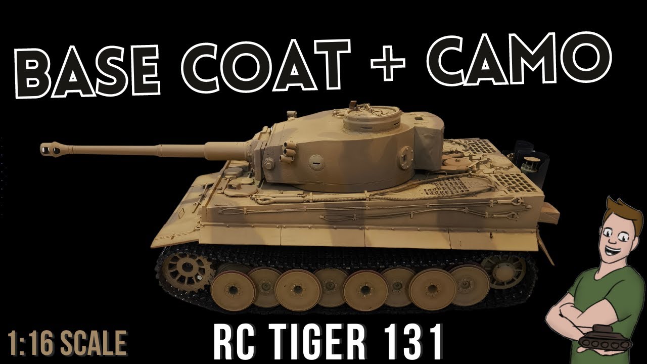 RC Tiger 131 Airbrush Lackierung & Camouflage - YouTube