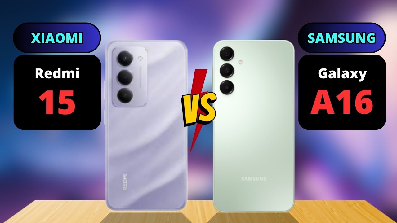 Redmi 15 vs Samsung Galaxy A16 Comparison - YouTube