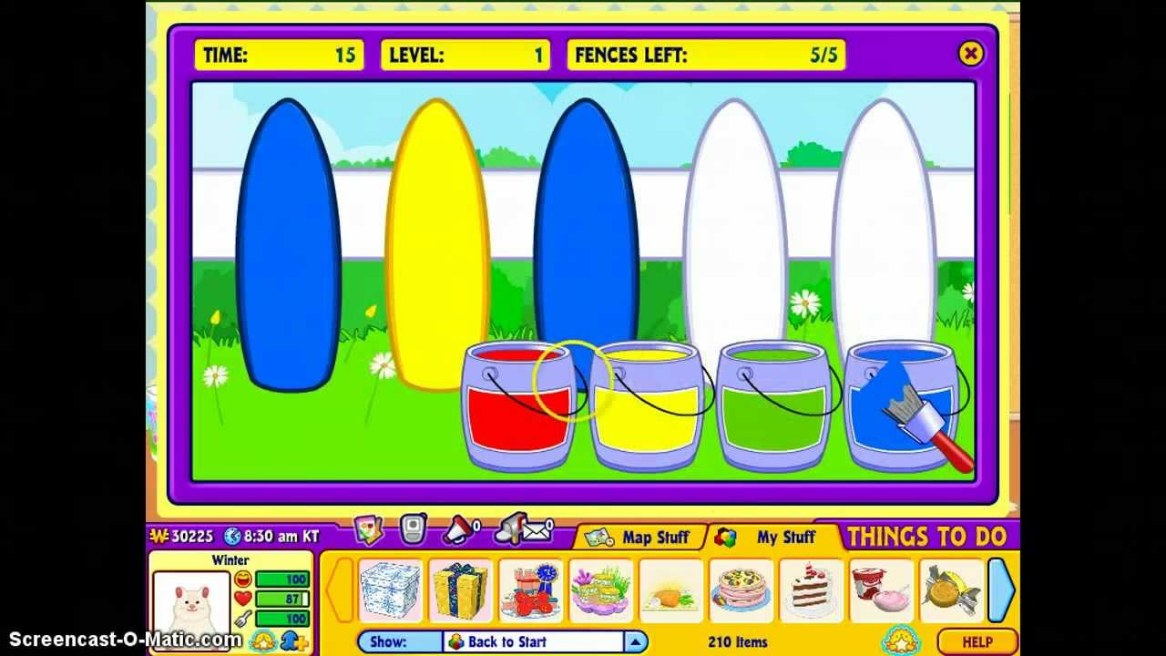 Playing on Webkinz : Employment Office - YouTube