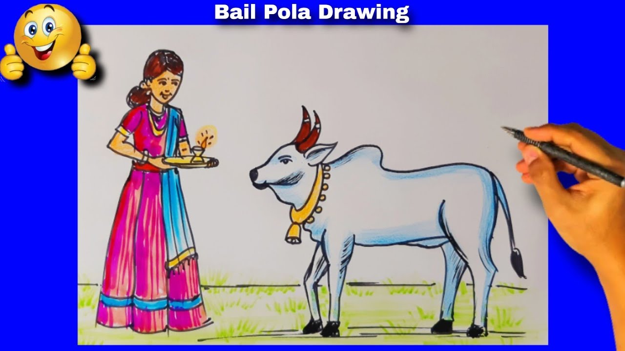 Bail Pola Drawing Easy / Bail Pola Drawing Simple / Bail Pola Drawing ...