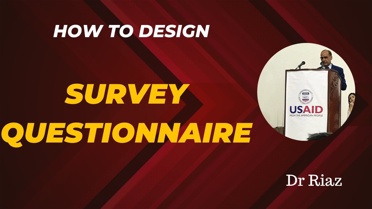 How to Design Survey Questionnaire for educational Research - YouTube