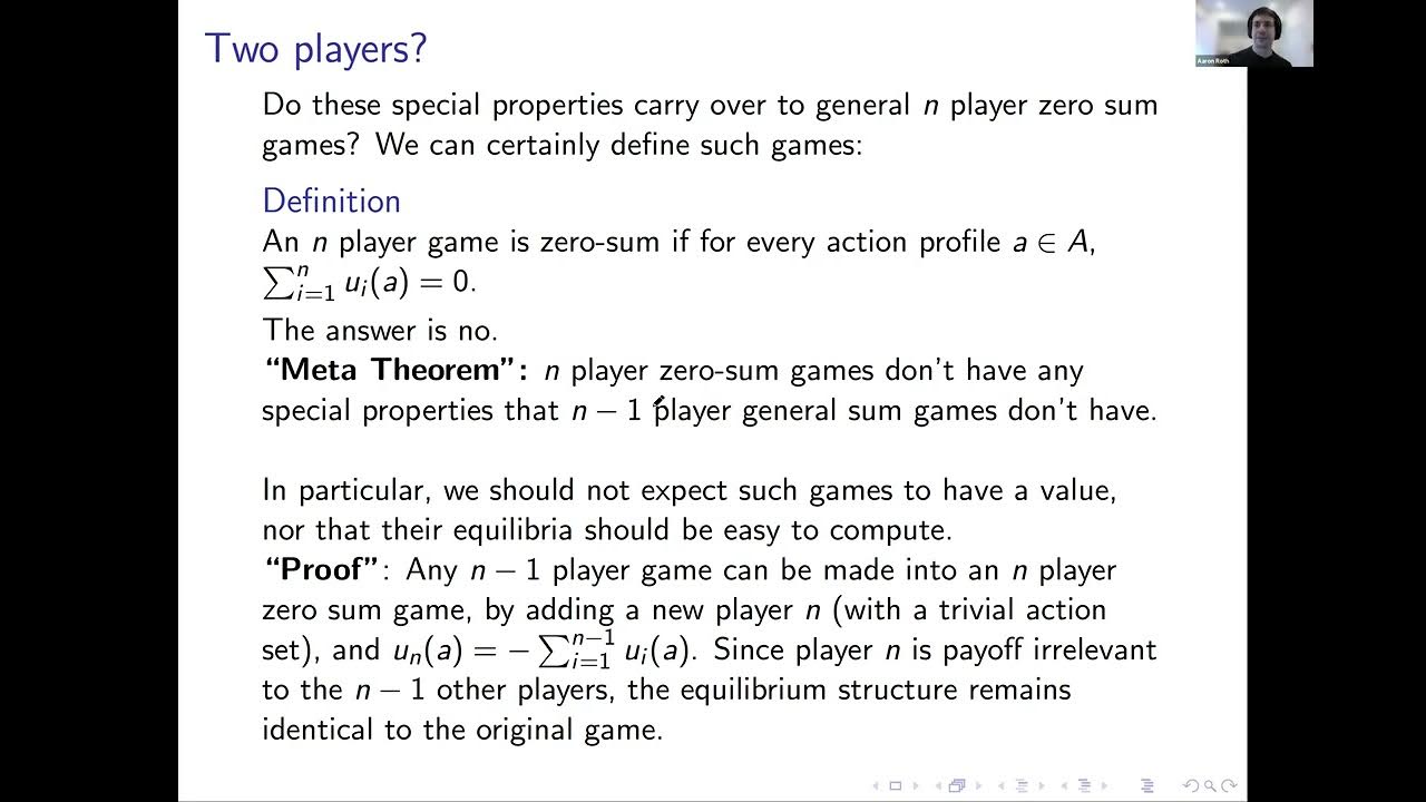 NETS 4120: Algorithmic Game Theory, Lecture 8 - YouTube
