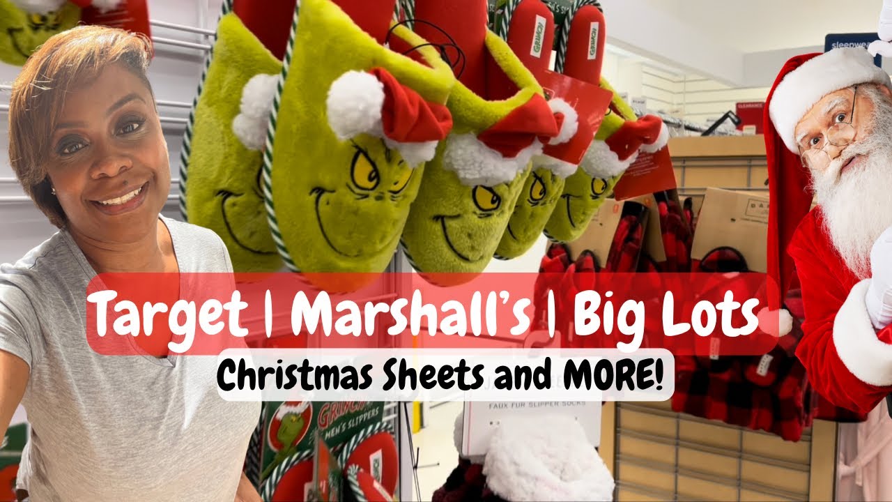 Christmas at Target | Marshall’s and Big Lots | Christmas Sheets | Vlog ...