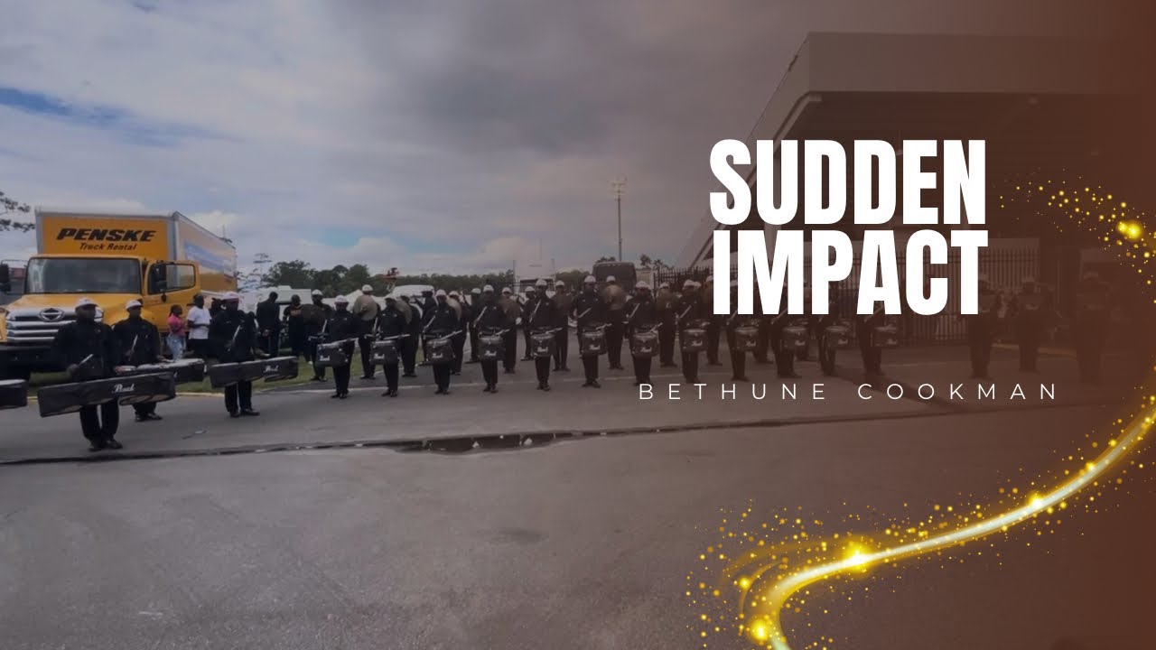 Bethune Cookman Drumline “Sudden Impact” warmup vs Alabama State 2024 ...