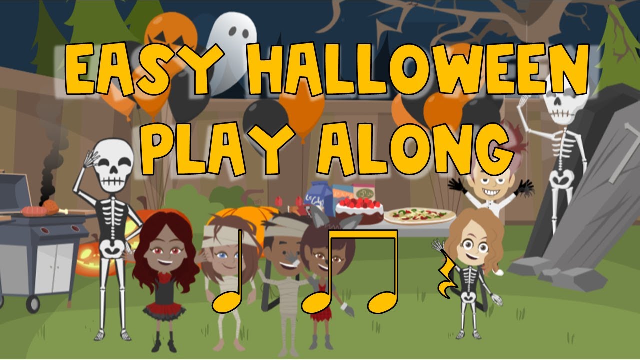 Easy Halloween Play Along | Ta Titi Rest Halloween Play Along - YouTube