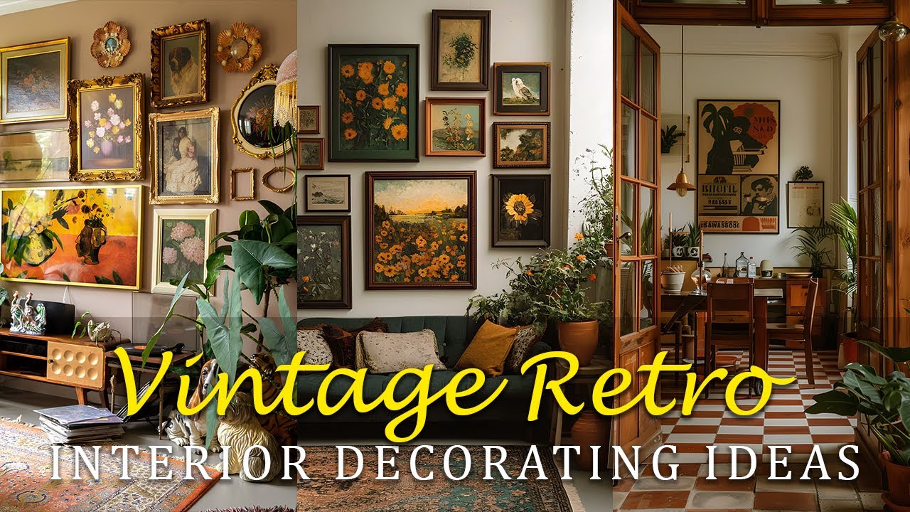 Ultimate Vintage Wall Art & Retro Decor Transformation! - YouTube