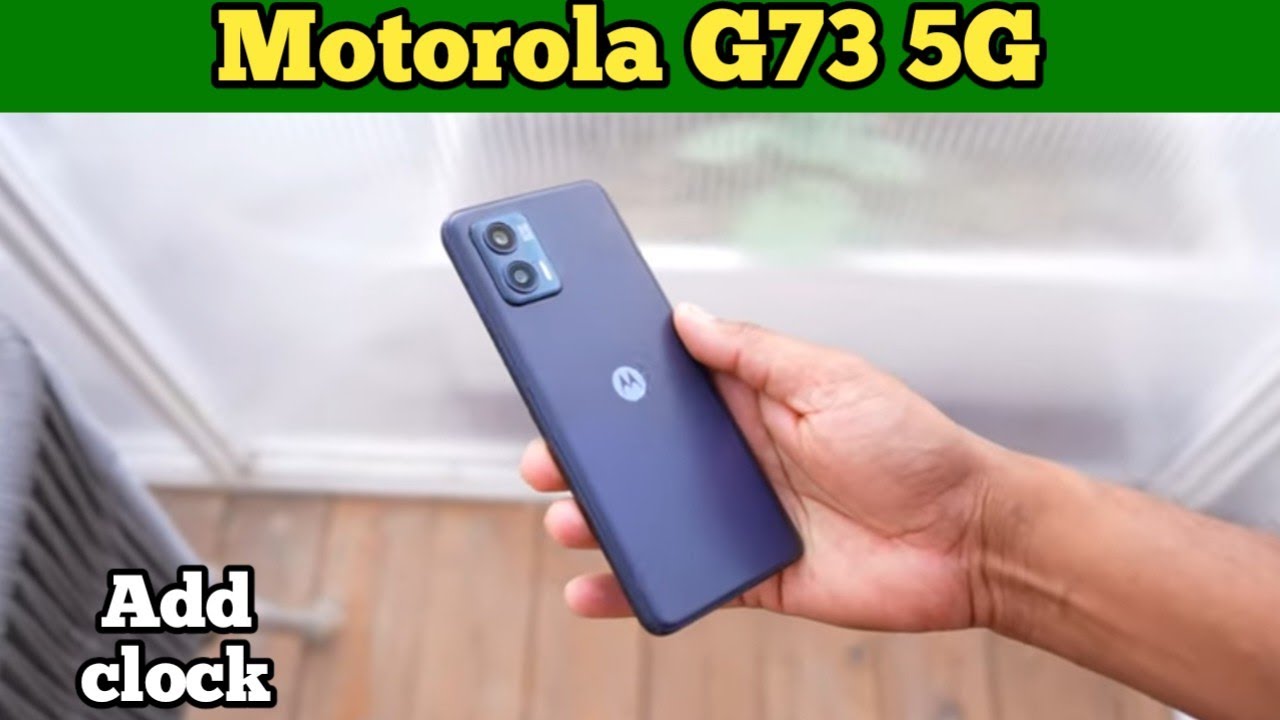 How To Add Clock In Motorola G73 5G,Clock Add On Home Screen, Clock ...