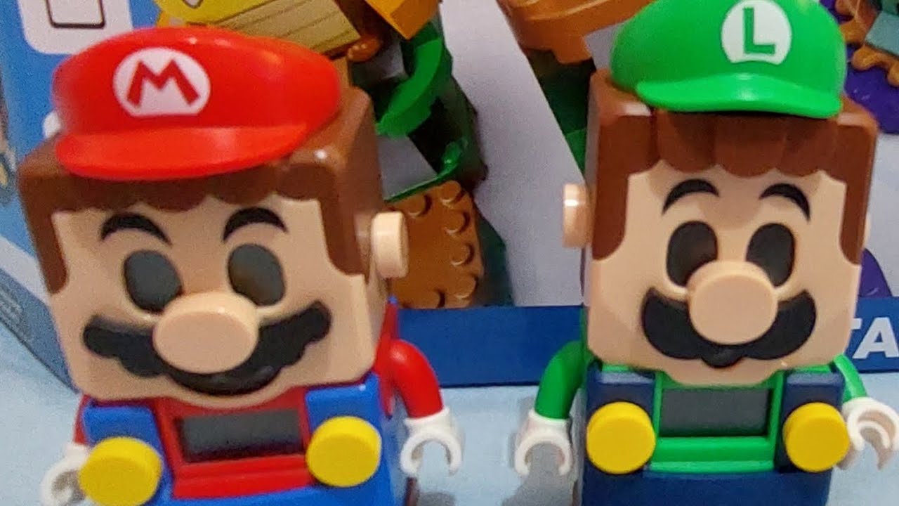 LEGO Super Mario and Luigi interactions......they talk in real life ...