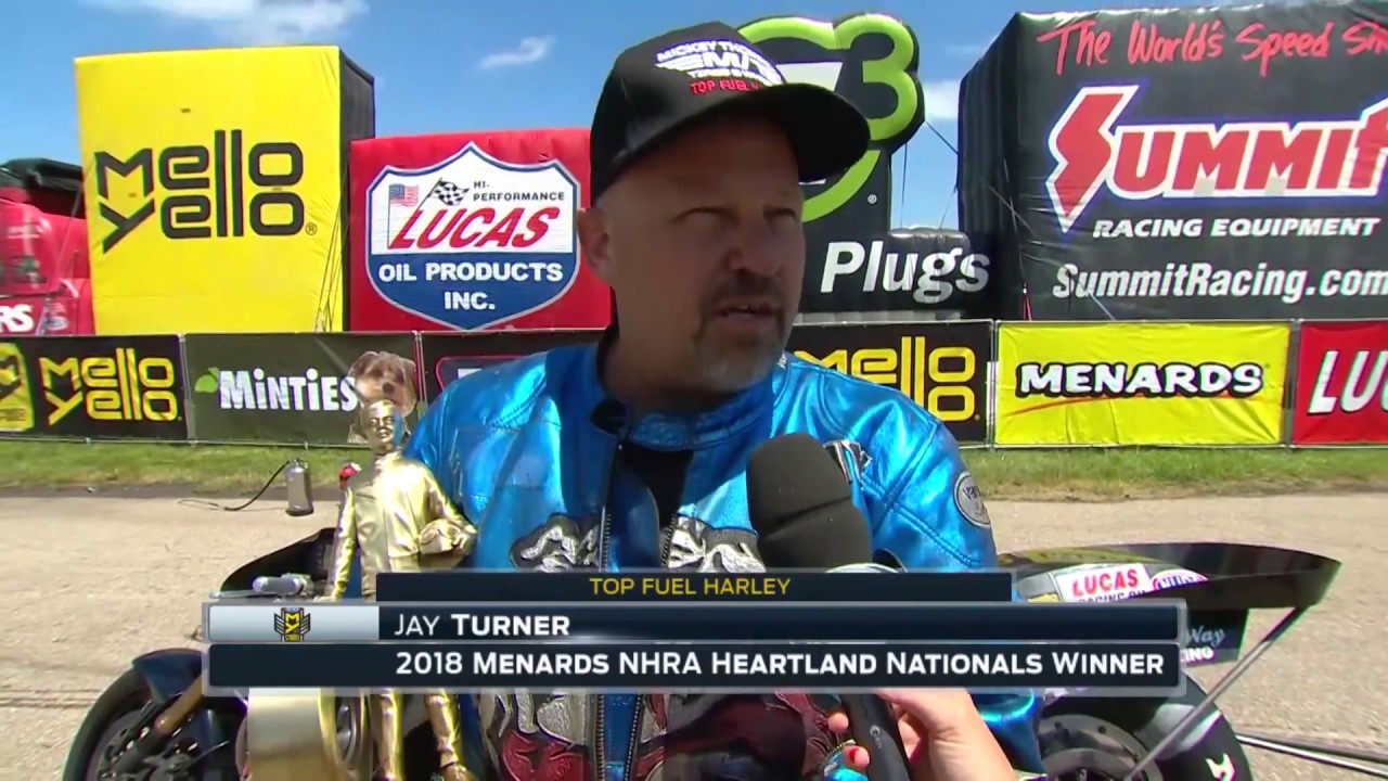 #HeartlandNats: Top Fuel Harley winner Jay Turner - YouTube