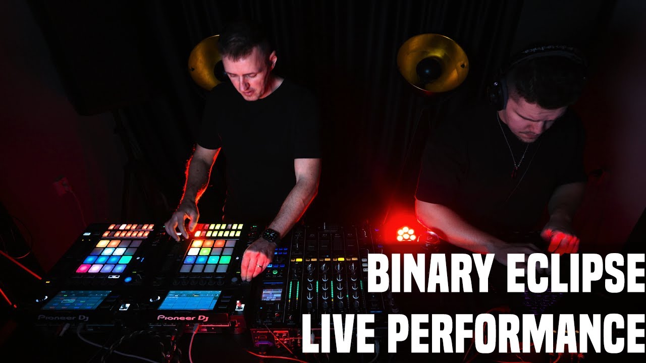 Binary Eclipse Live Performance from LowEnd Studio (Drahosh b2b KNNY) Live Techno - YouTube