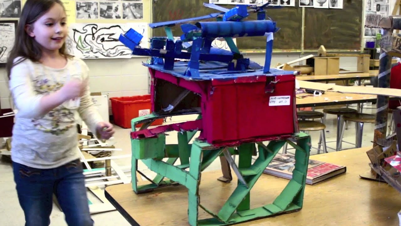 marble run in a choice-based art education classroom studio - YouTube