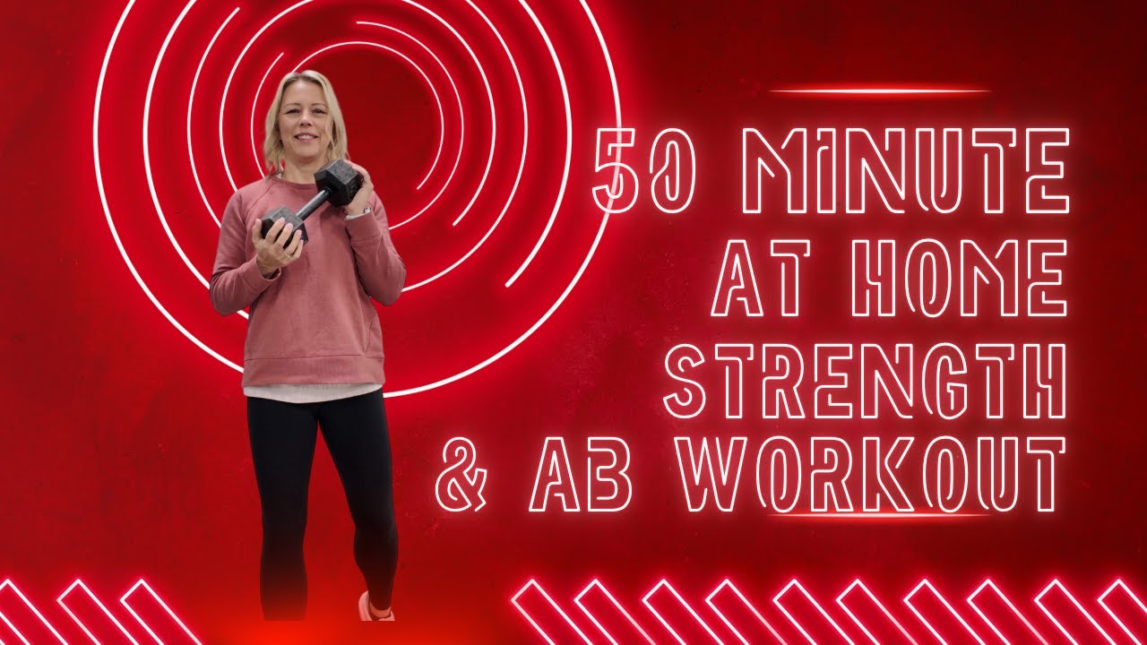 🔥 50 Minute Dumbbell Workout | Strength & Core | At Home Fitness - YouTube