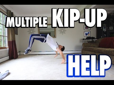 How To do Multiple Kip-Ups - Additional Help & Exercises - YouTube