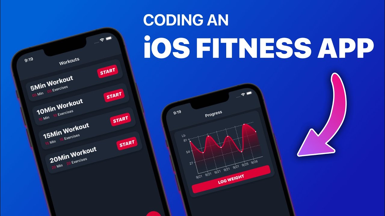 #004 - Fitness App: Coding The First Design! - YouTube