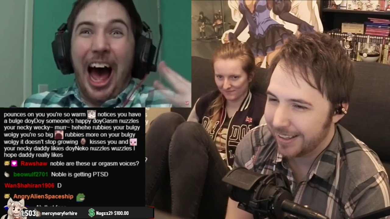 Noble and Ashley react to Noble sounds - YouTube