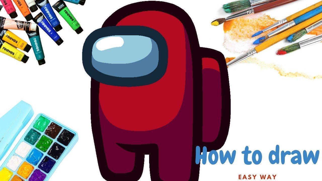 Among Us |How To Draw Imposter | Easy Way | Cinema Art - YouTube