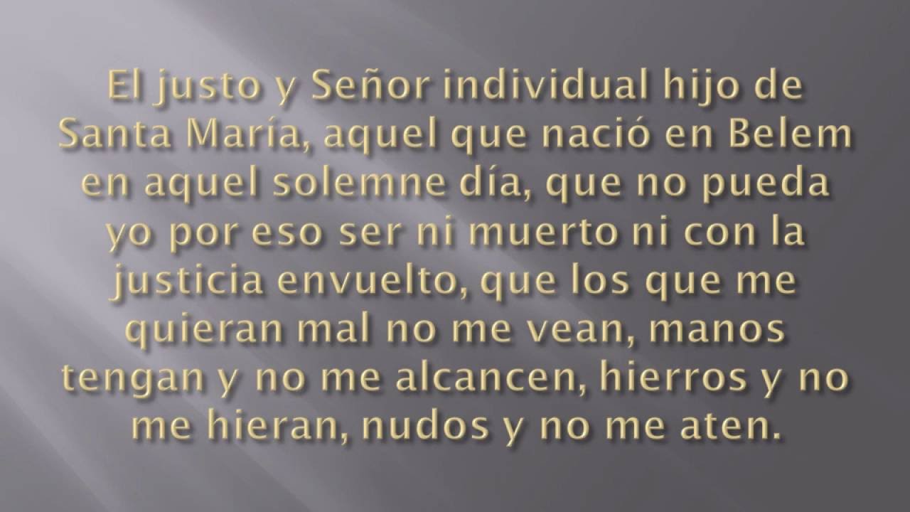 ORACIÓN A LA SANTA CAMISA ( PODEROSA CONTRA EL ENEMIGO) - YouTube