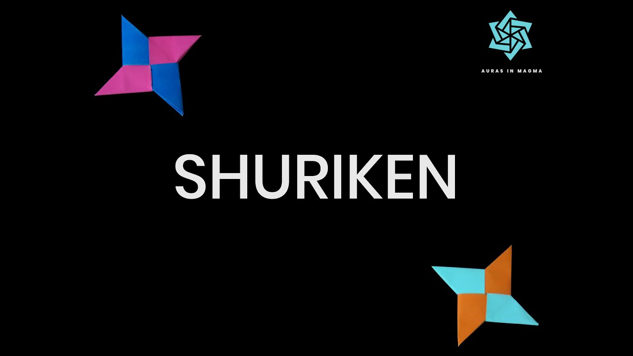 Origami Shuriken - How to fold an Origami Shuriken - AurasInMagma - YouTube