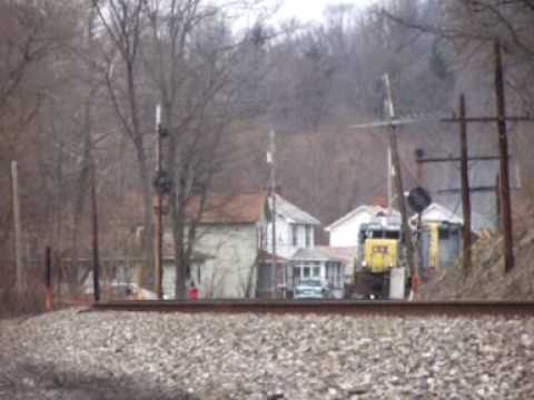 csx rail train out side of west newton pa with with the last yn1 gp30 ...