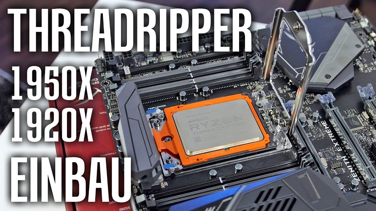 Ryzen Threadripper 1950X Mini Review + Prozessor richtig einbauen - YouTube