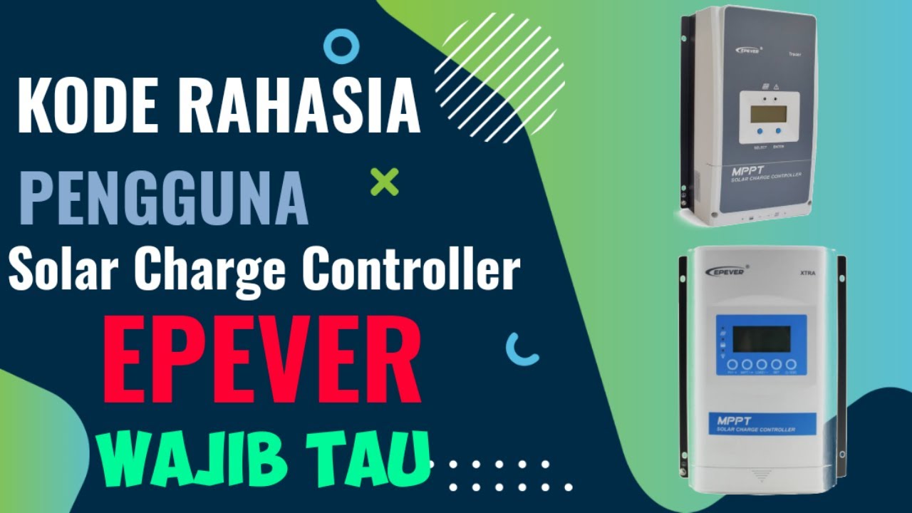 Tutorial Setting Solar Charge Controller ( SCC ) Epever | RESET DATA / CLEAR DATA - YouTube