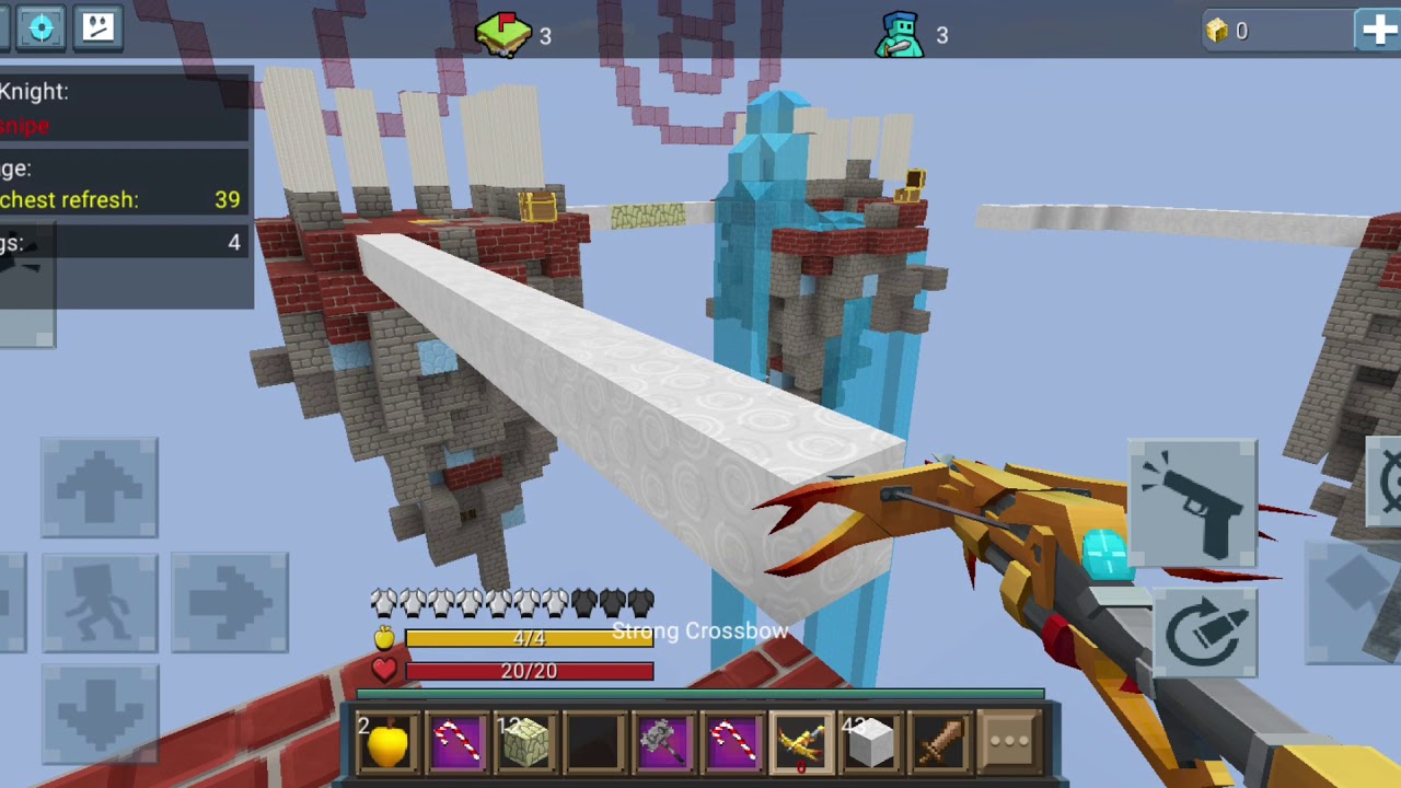 Blockman go lucky block wars only using red lucky block - YouTube