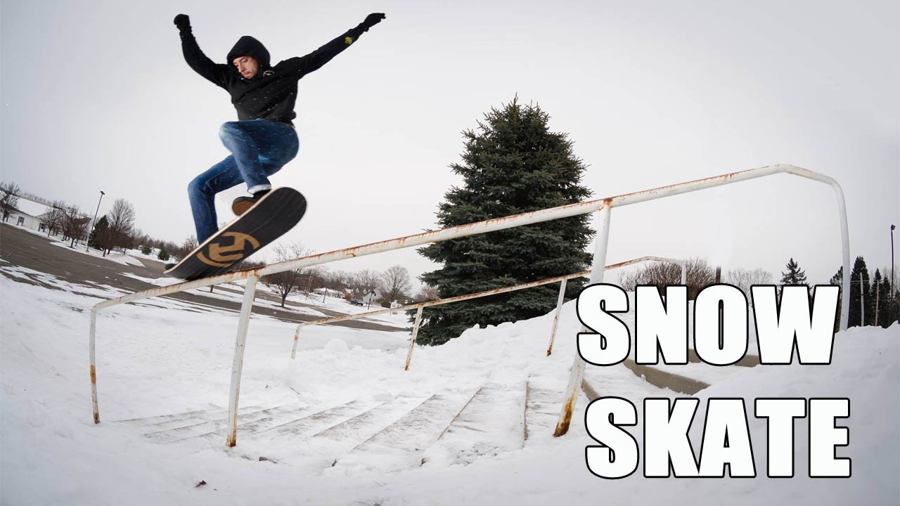 SNOW SKATE - YouTube
