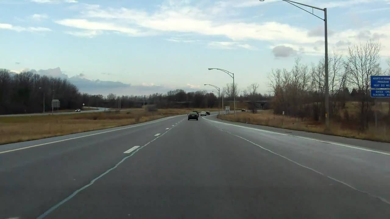 Interstate 490 (Exits 4 to 9) eastbound - YouTube