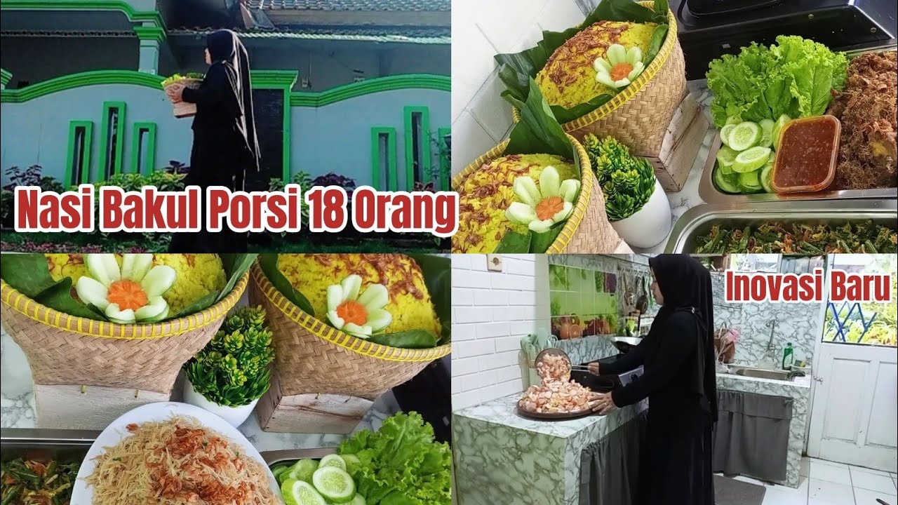 Bikin Pesanan Nasi tumpeng 2 Bakul - YouTube