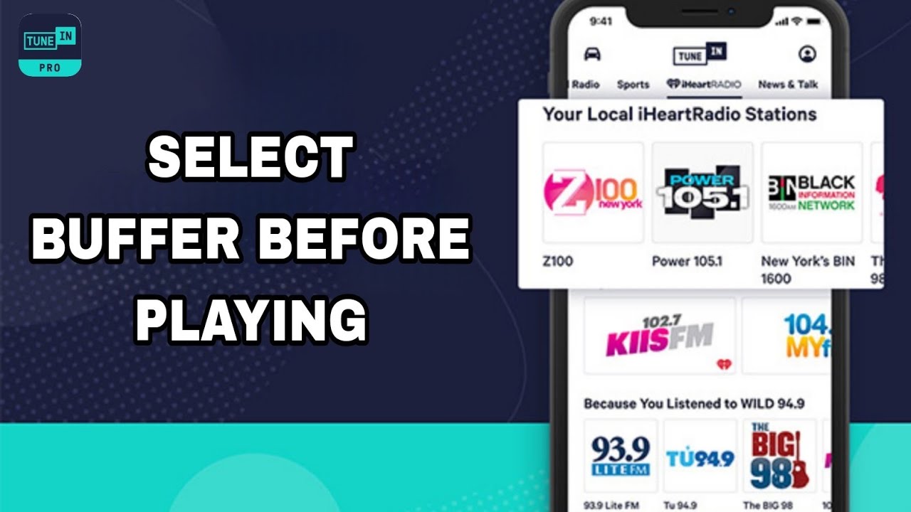 How To Choose And Select Buffer Before Playing On TuneIn Radio App ...