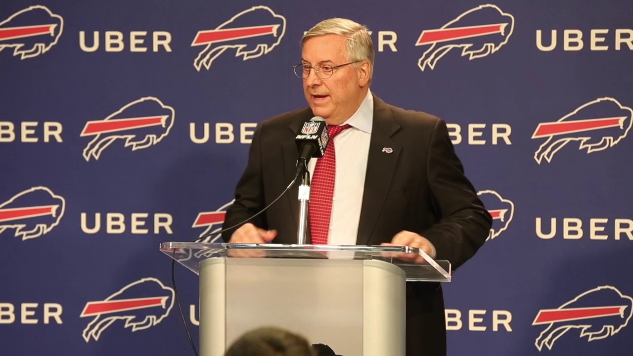 Bills owner Terry Pegula addresses the firing of GM Doug Whaley - YouTube