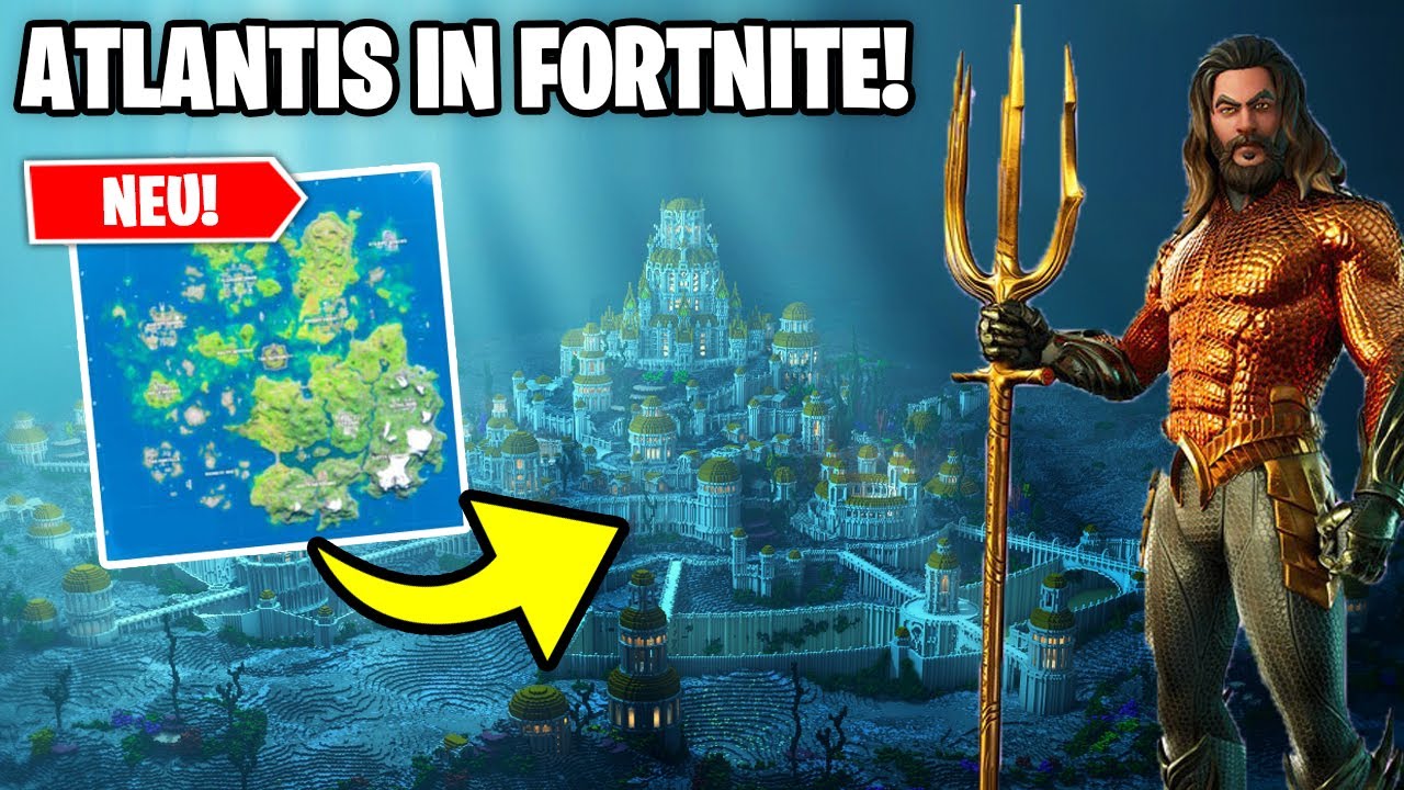 Das WASSER wird ABGESENKT! 🌊 ATLANTIS wird GEFUNDEN in Fortnite ...