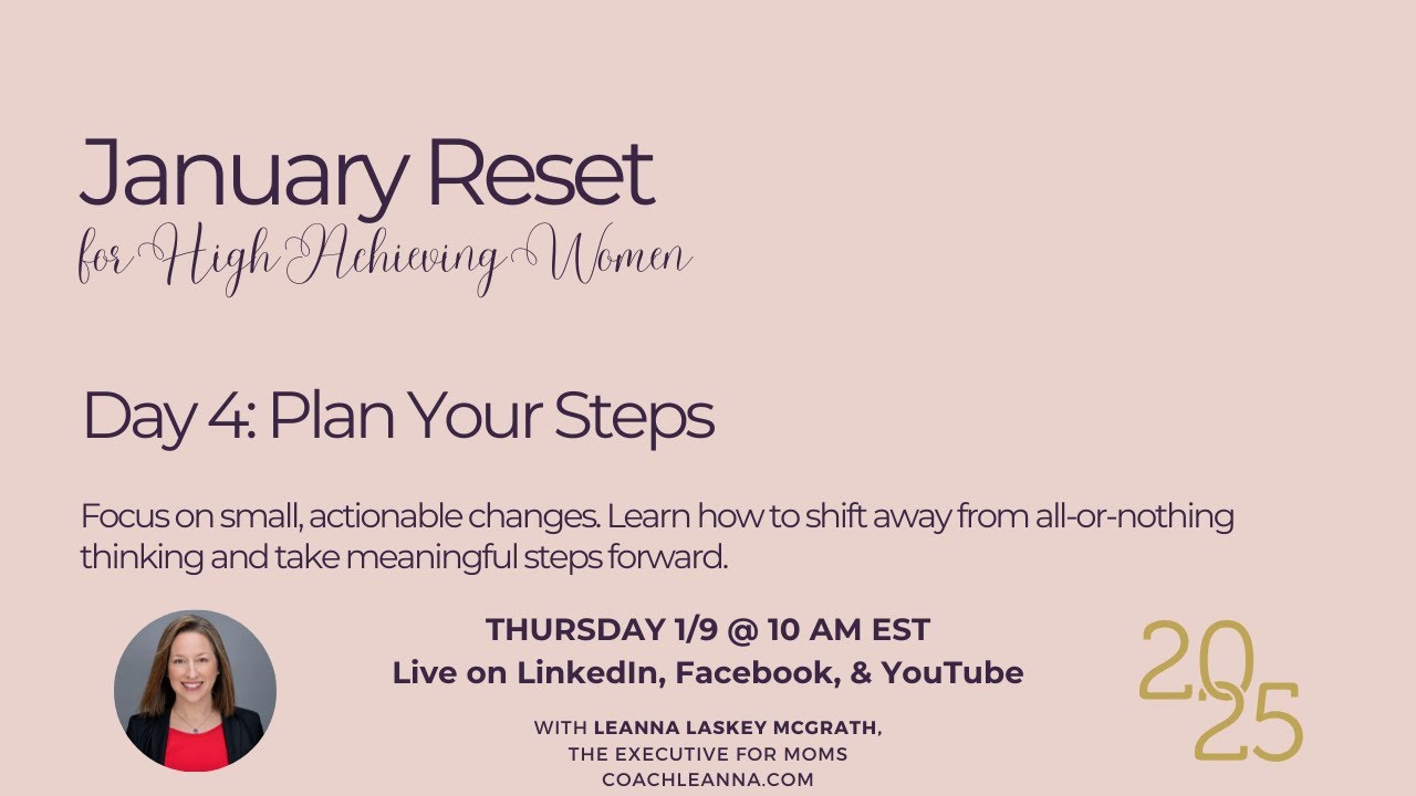 January Reset Day 4: Plan Your Steps - YouTube
