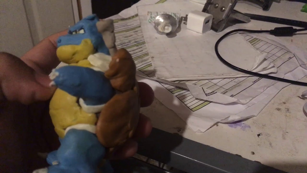 Mi blastoise de plastilina - YouTube
