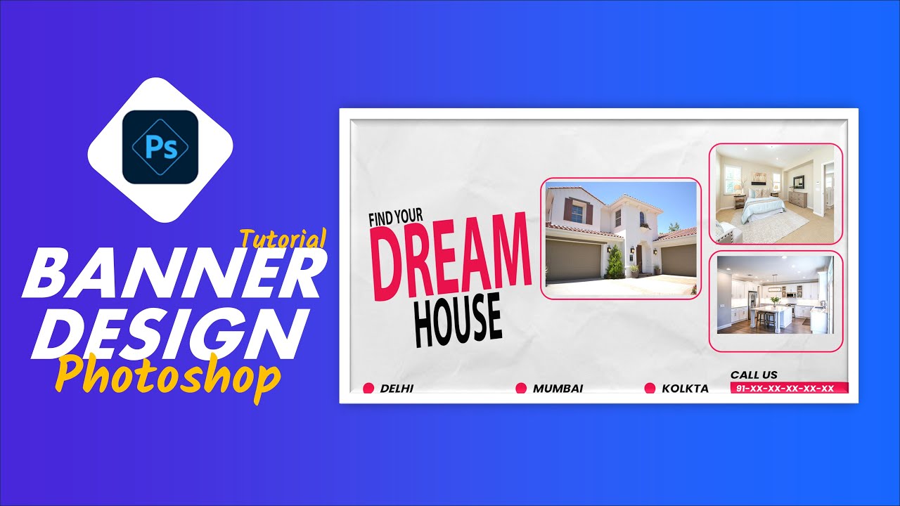 Photoshop Bannner Design Tutorial | Banner Free PSD Download ...