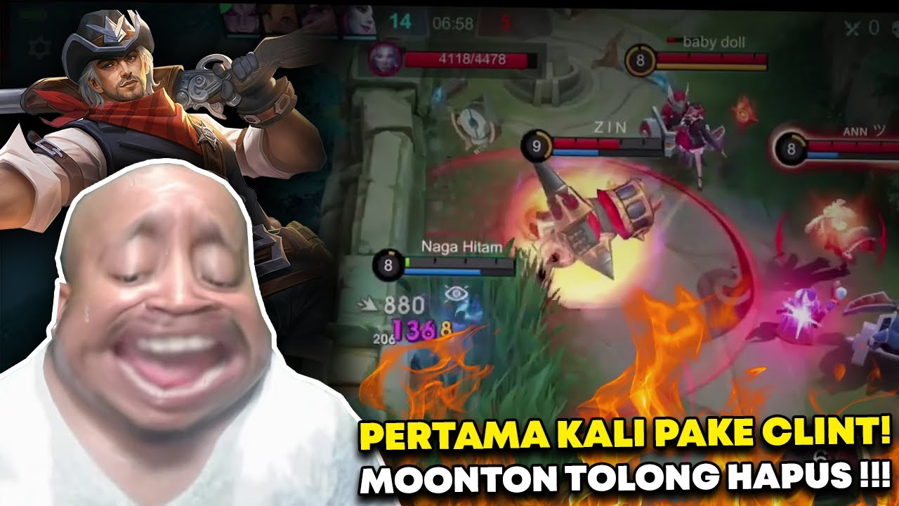 PASCOL NOOB PAKE CLINT MALAH NYALAHIN SKILL !!! HERO B*JANG GESS ...