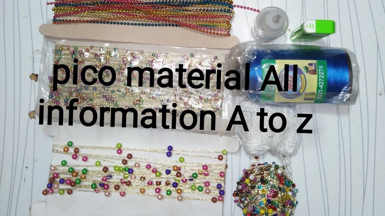 Pico material information - YouTube