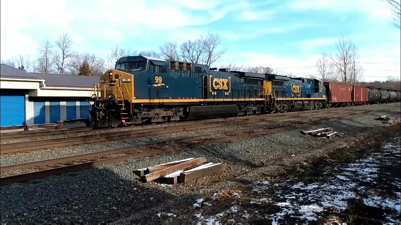 [HD] CSX K685 Empty Ethanol Train Westbound - Fairport, NY - YouTube