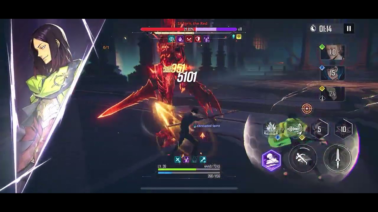 Solo leveling arise Igris the bloodred boss fight - YouTube