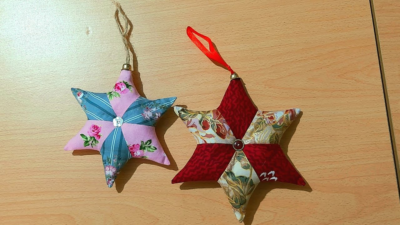 How to sew a star pendant? - YouTube