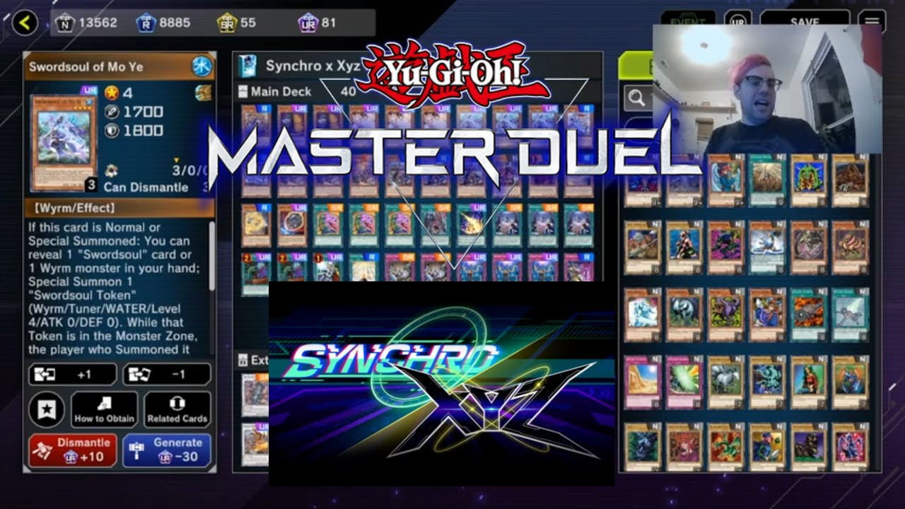 Yu-Gi-Oh Master Duel Synchro X XYZ Swordsoul Deck Profile - YouTube