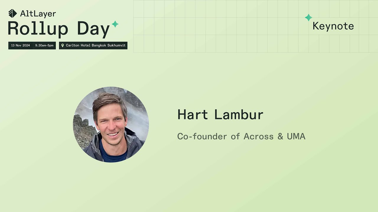 Keynote by Hart Lambur, Co-founder of Across & UMA - YouTube