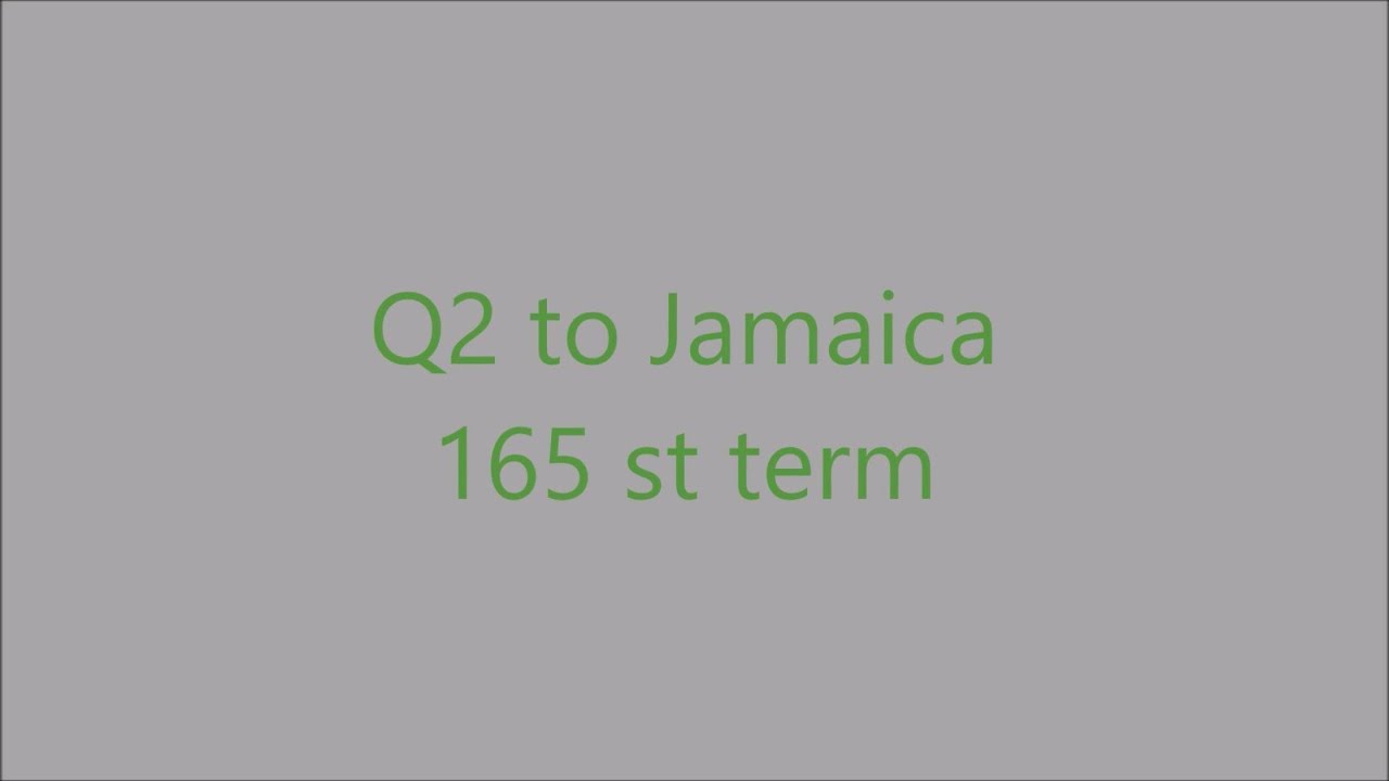 MTA Bus announcements Q2 to Jamaica 165 st - YouTube
