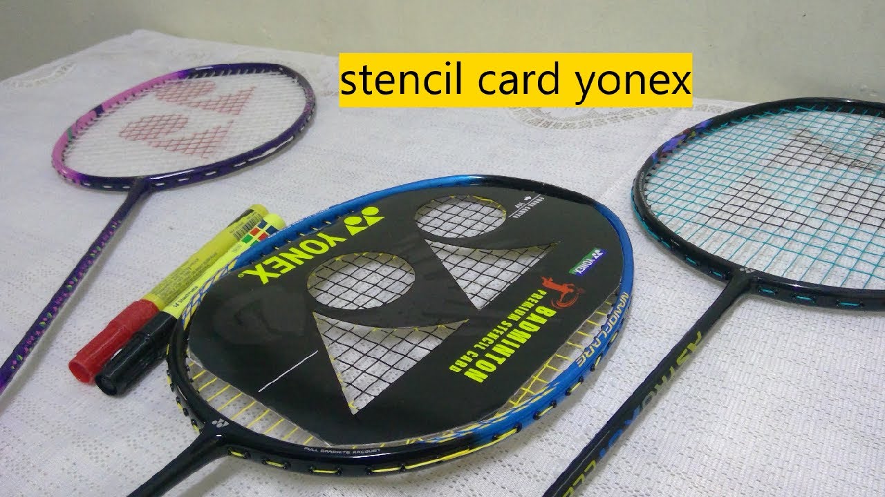 STENCIL CARD YONEX MURAH DARI SHOPEE..... - YouTube